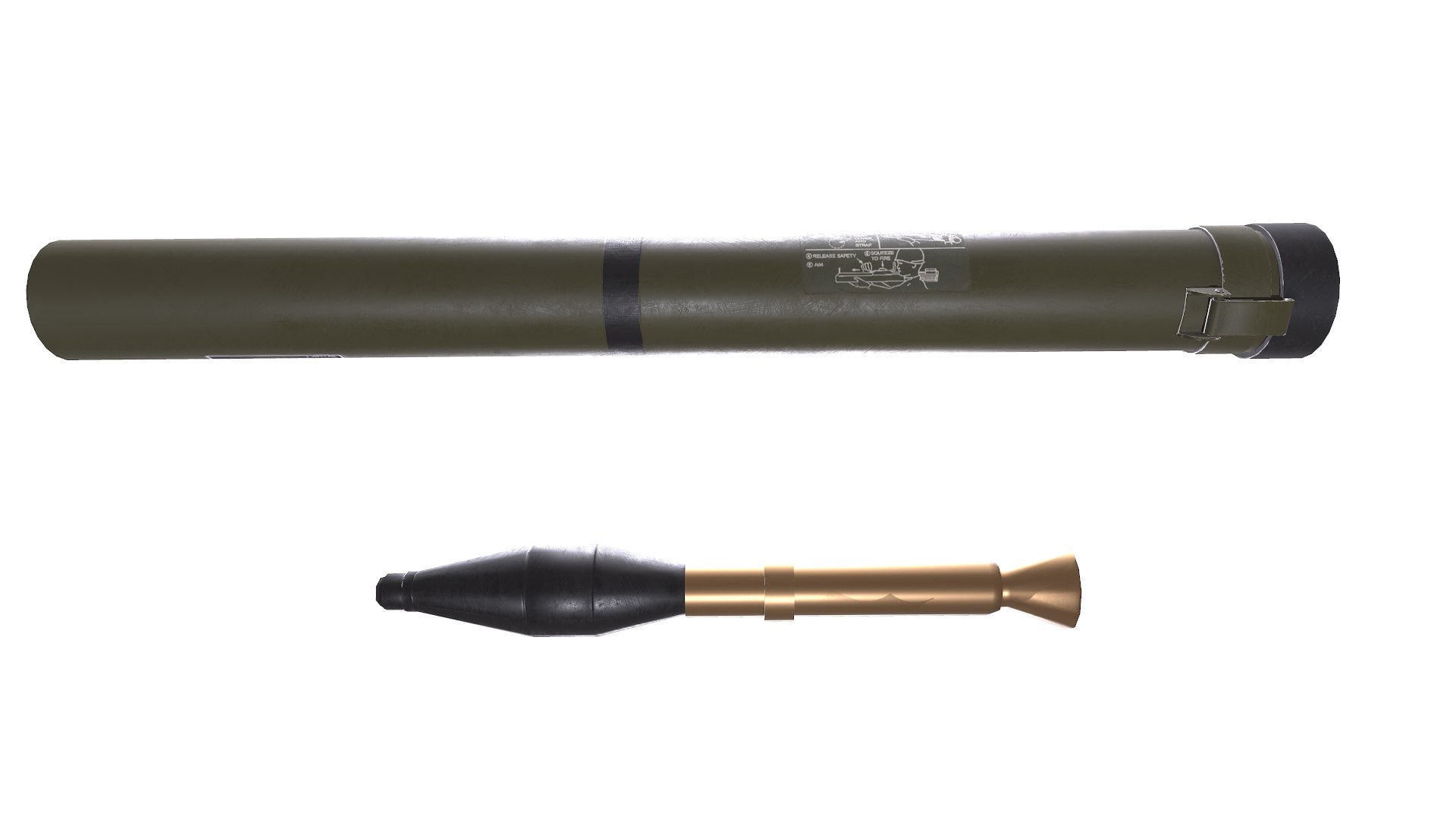 M72 LAW Light Anti Tank Weapon Low-poly PBR 3D Model - TurboSquid 2115538