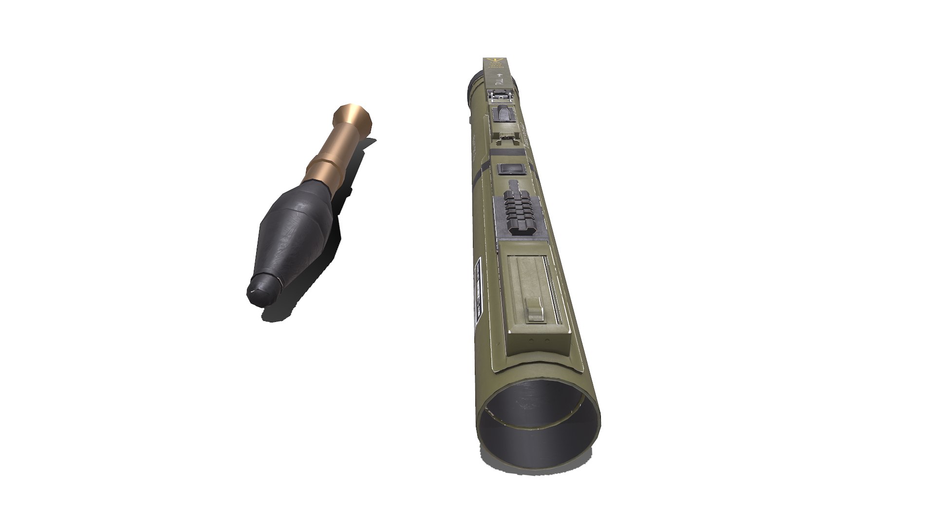 M72 LAW Light Anti Tank Weapon Low-poly PBR 3D Model - TurboSquid 2115538