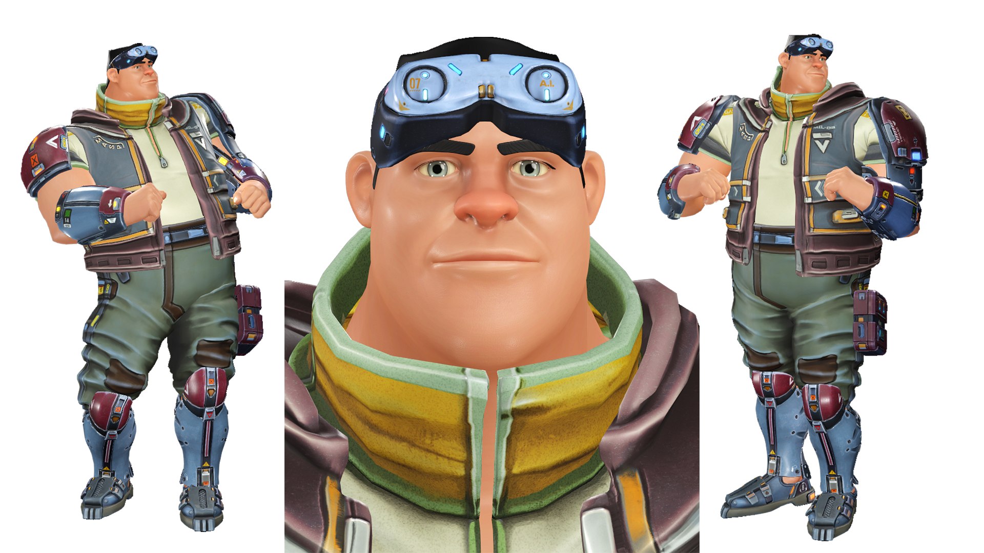 Cartoon Rigged Fighter Man-Tommy Character 3D Model 3D Model ...