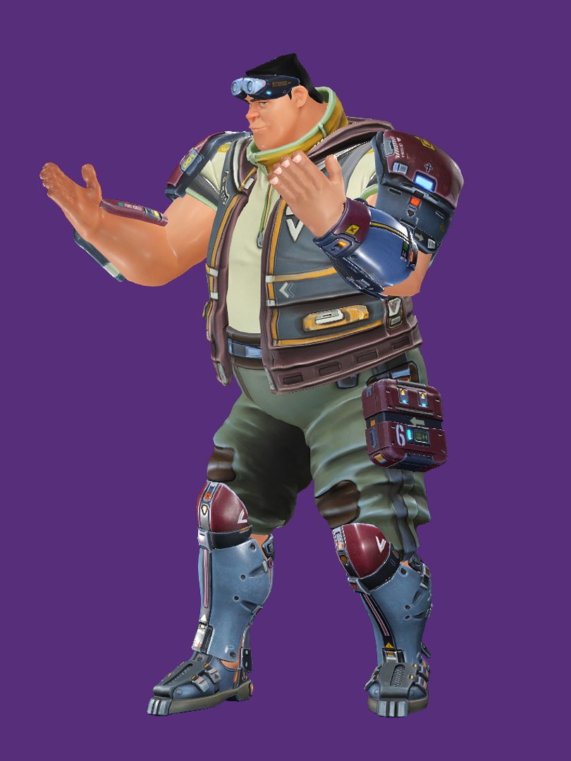 Cartoon Rigged Fighter Man-Tommy Character 3D Model 3D Model ...