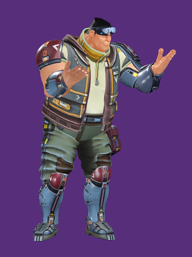 Cartoon Rigged Fighter Man-Tommy Character 3D Model 3D Model ...