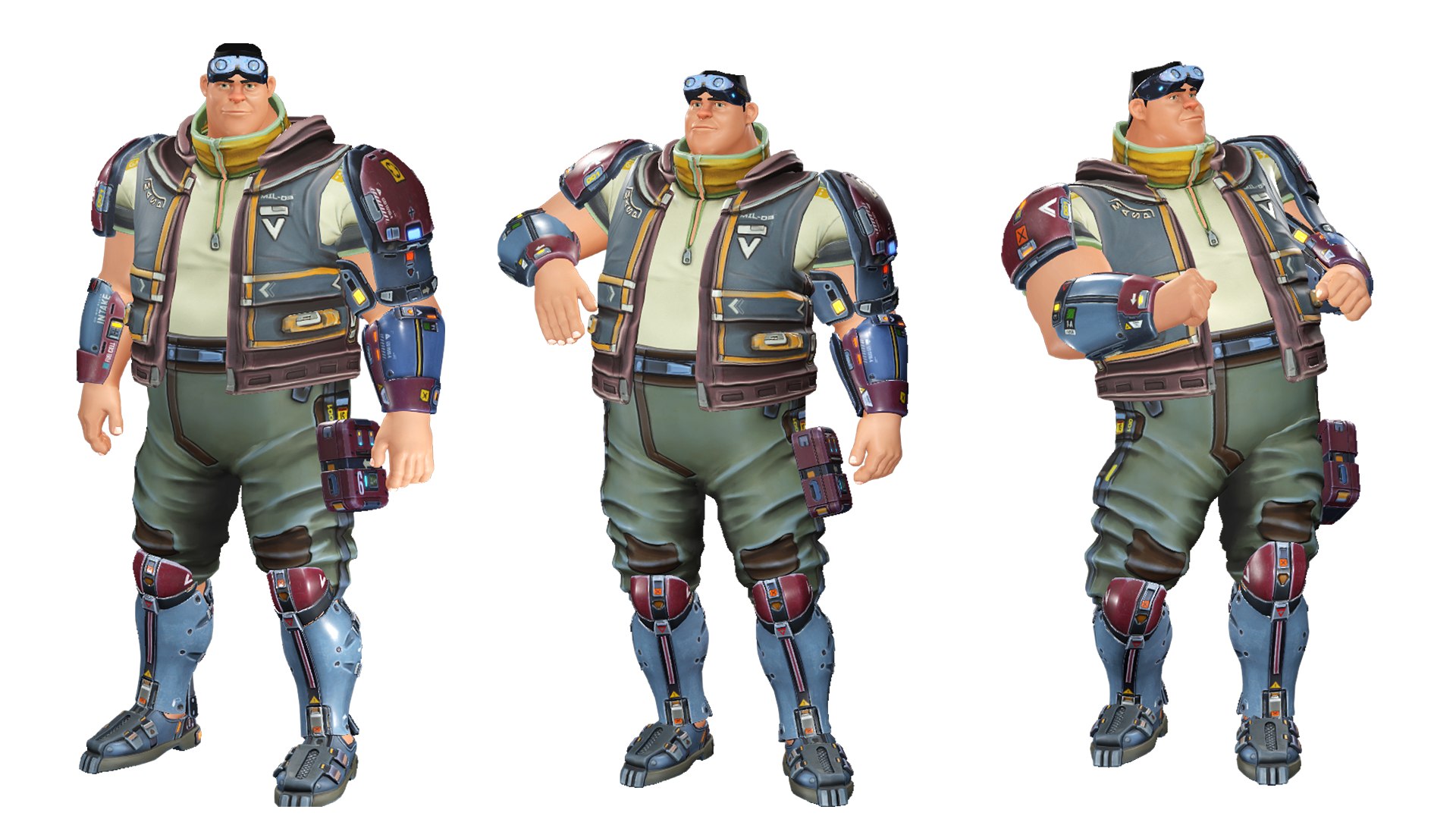 Cartoon Rigged Fighter Man-Tommy Character 3D Model 3D Model ...