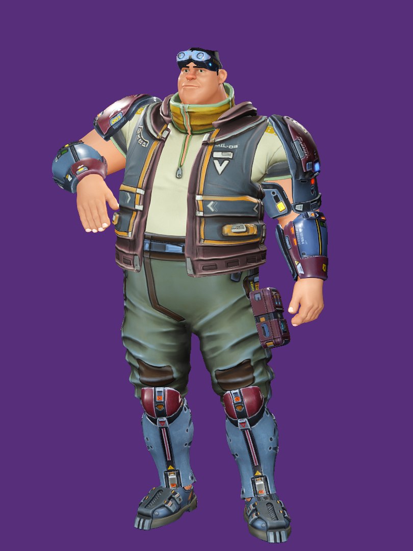 Cartoon Rigged Fighter Man-Tommy Character 3D Model 3D Model ...