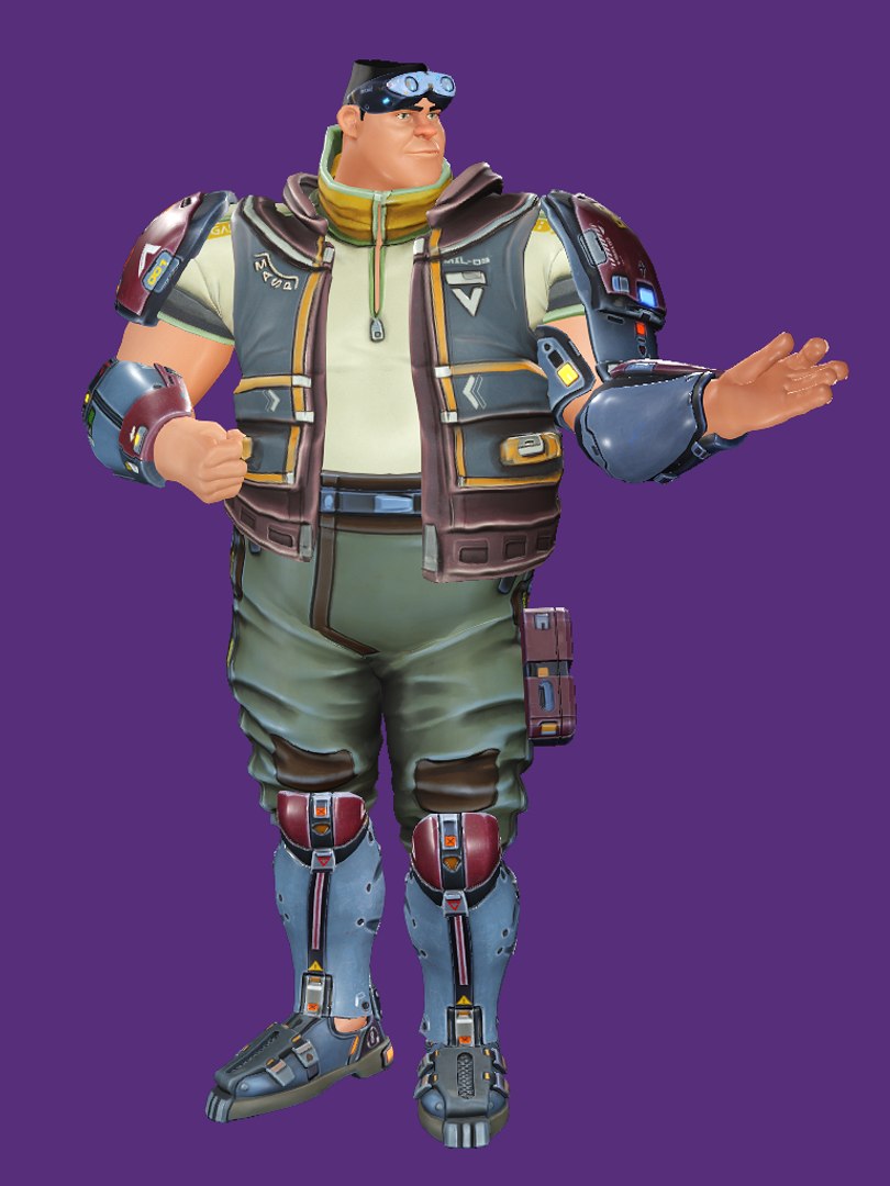 Cartoon Rigged Fighter Man-Tommy Character 3D Model 3D Model ...