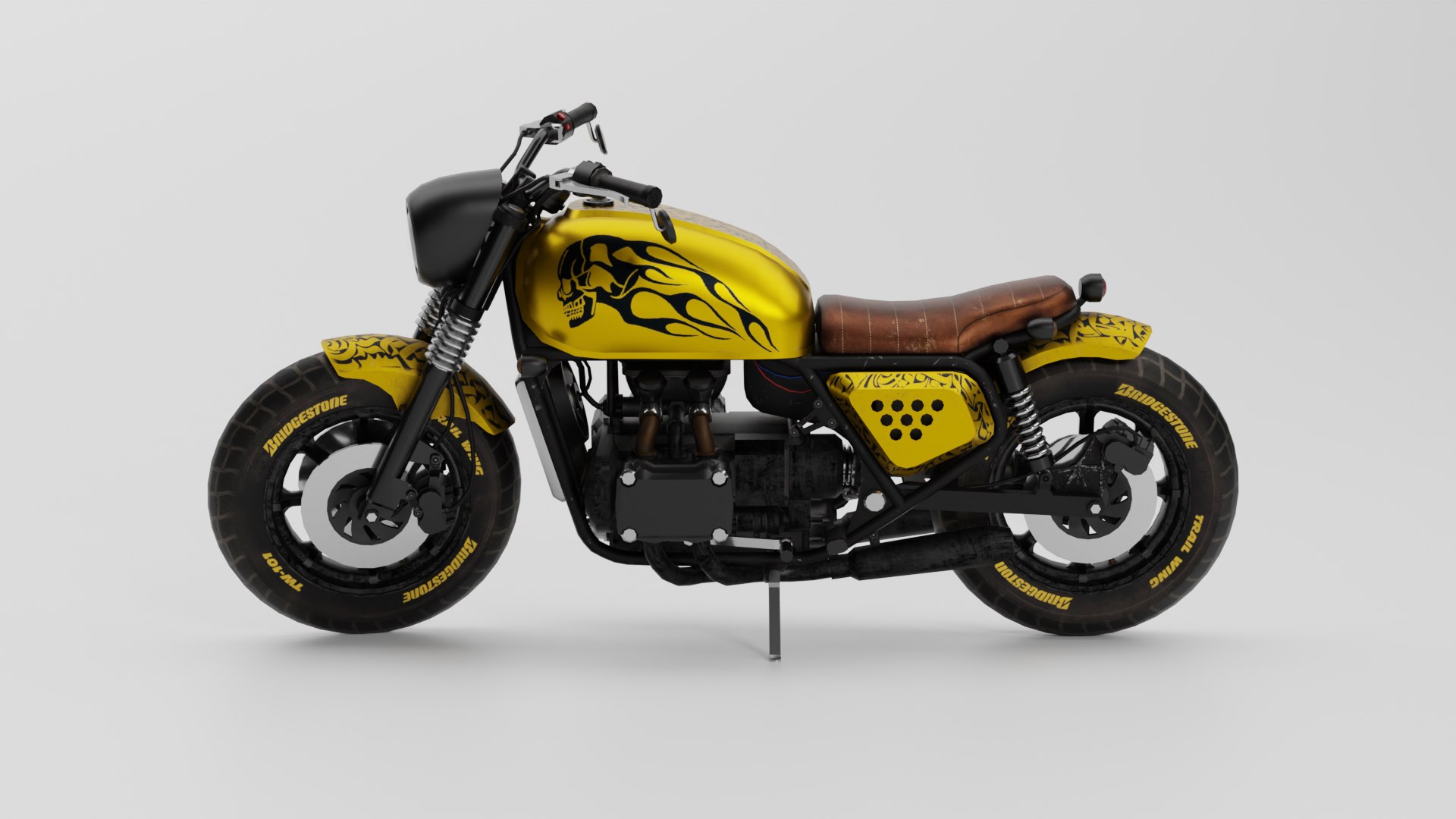 Big Custom Motorcyle Low-poly 3D Model 3D Model - TurboSquid 2316938