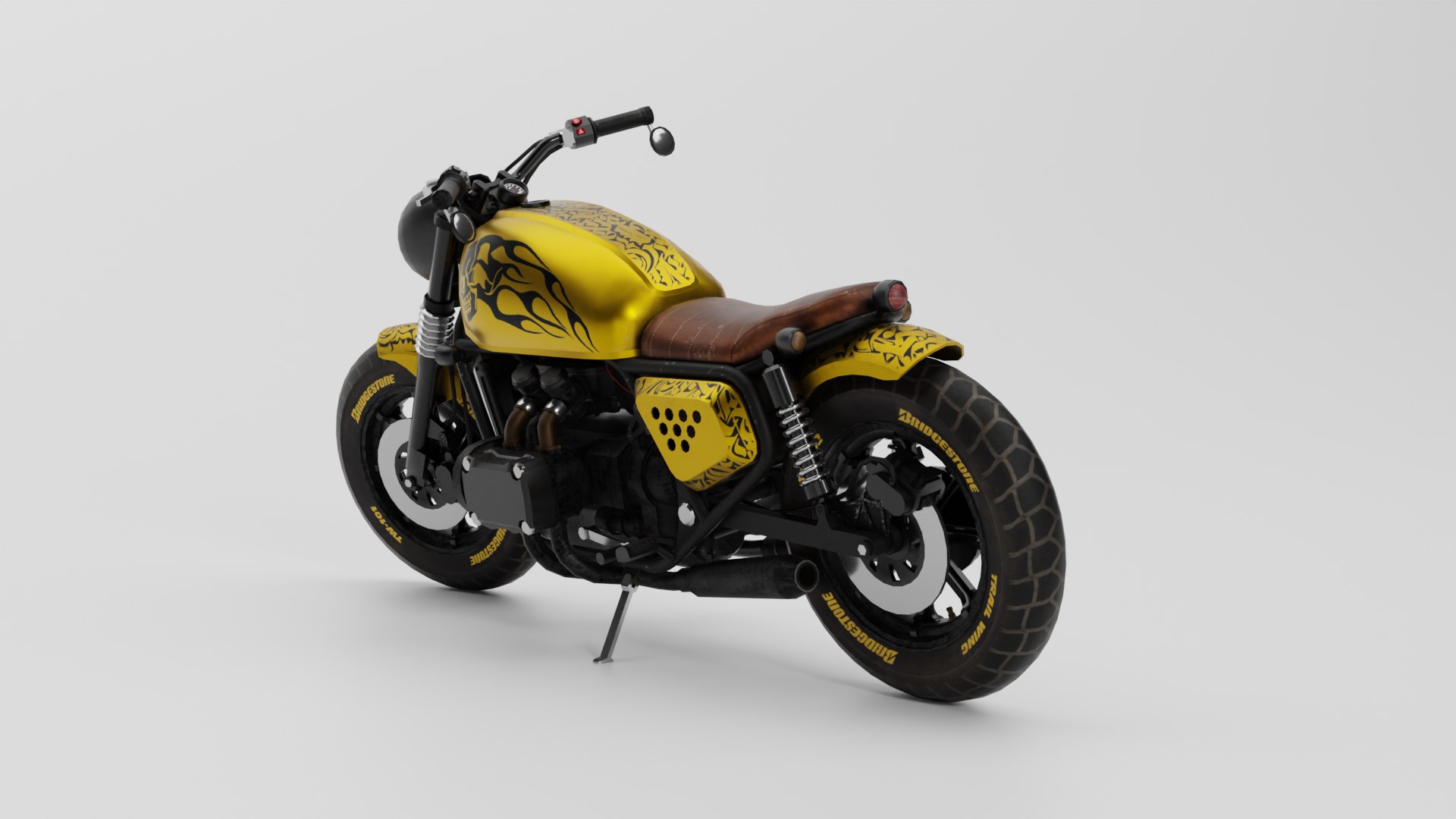 Big Custom Motorcyle Low-poly 3D Model 3D Model - TurboSquid 2316938