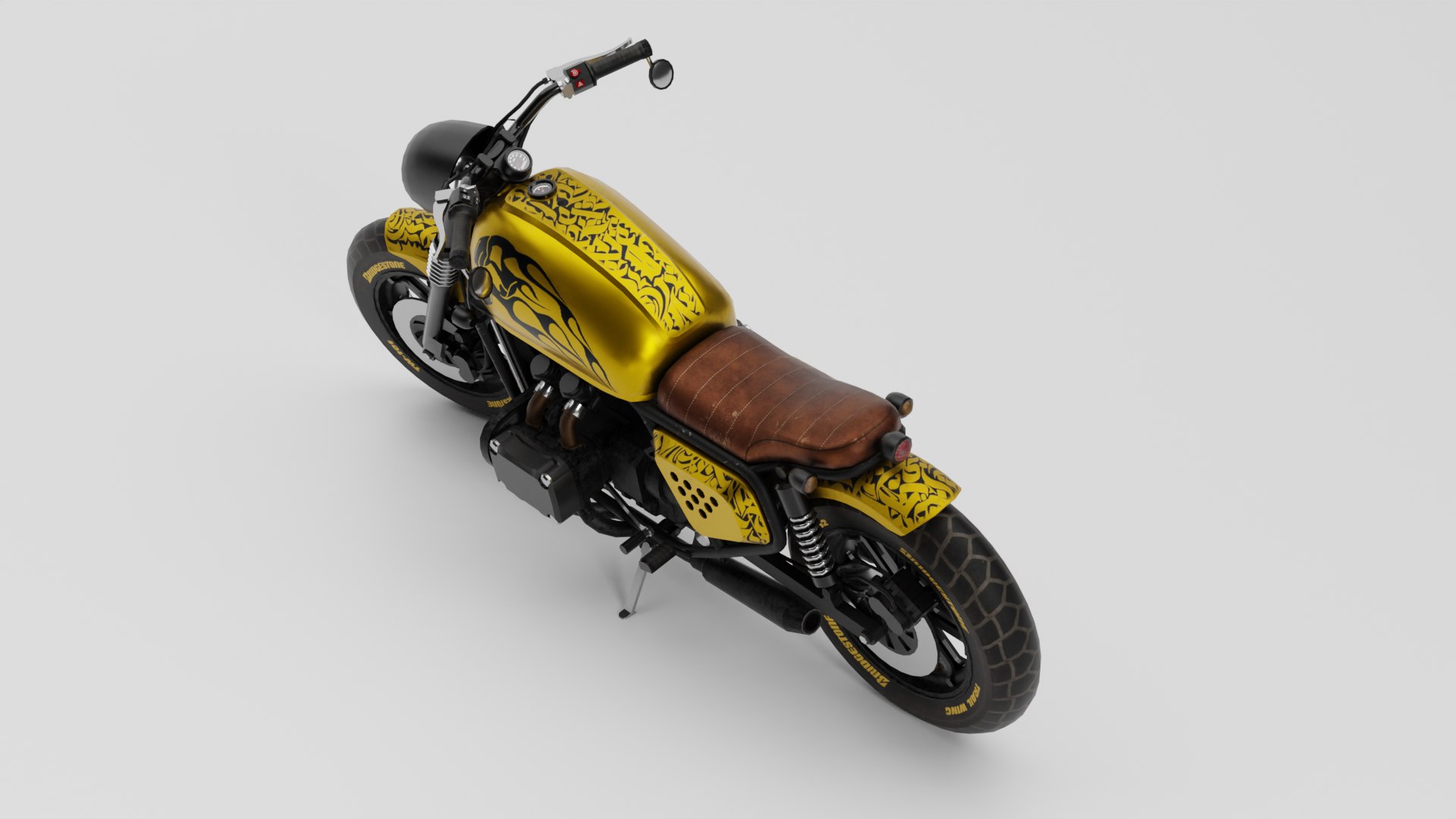 Big Custom Motorcyle Low-poly 3D Model 3D Model - TurboSquid 2316938