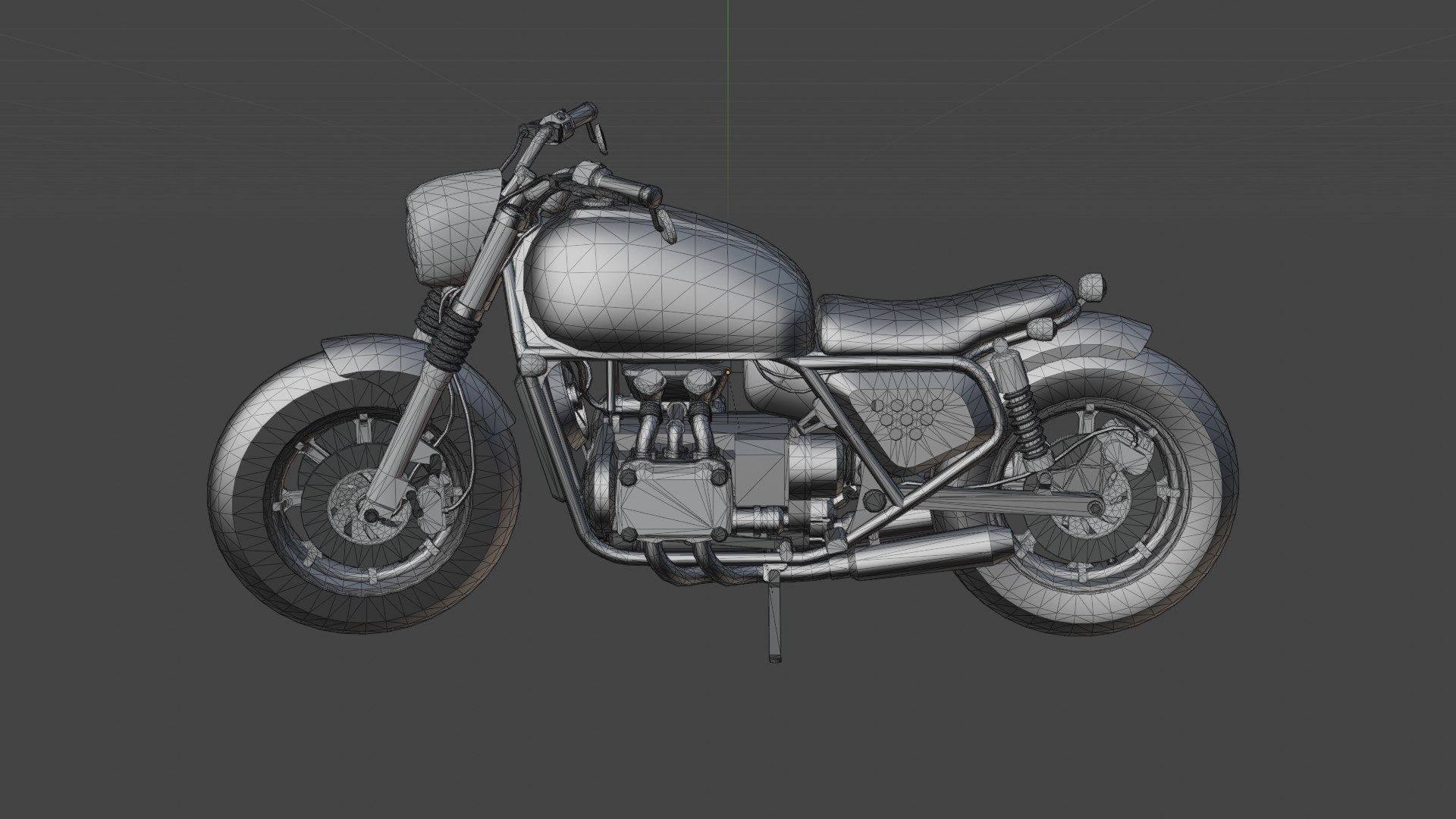 Big Custom Motorcyle Low-poly 3D Model 3D Model - TurboSquid 2316938