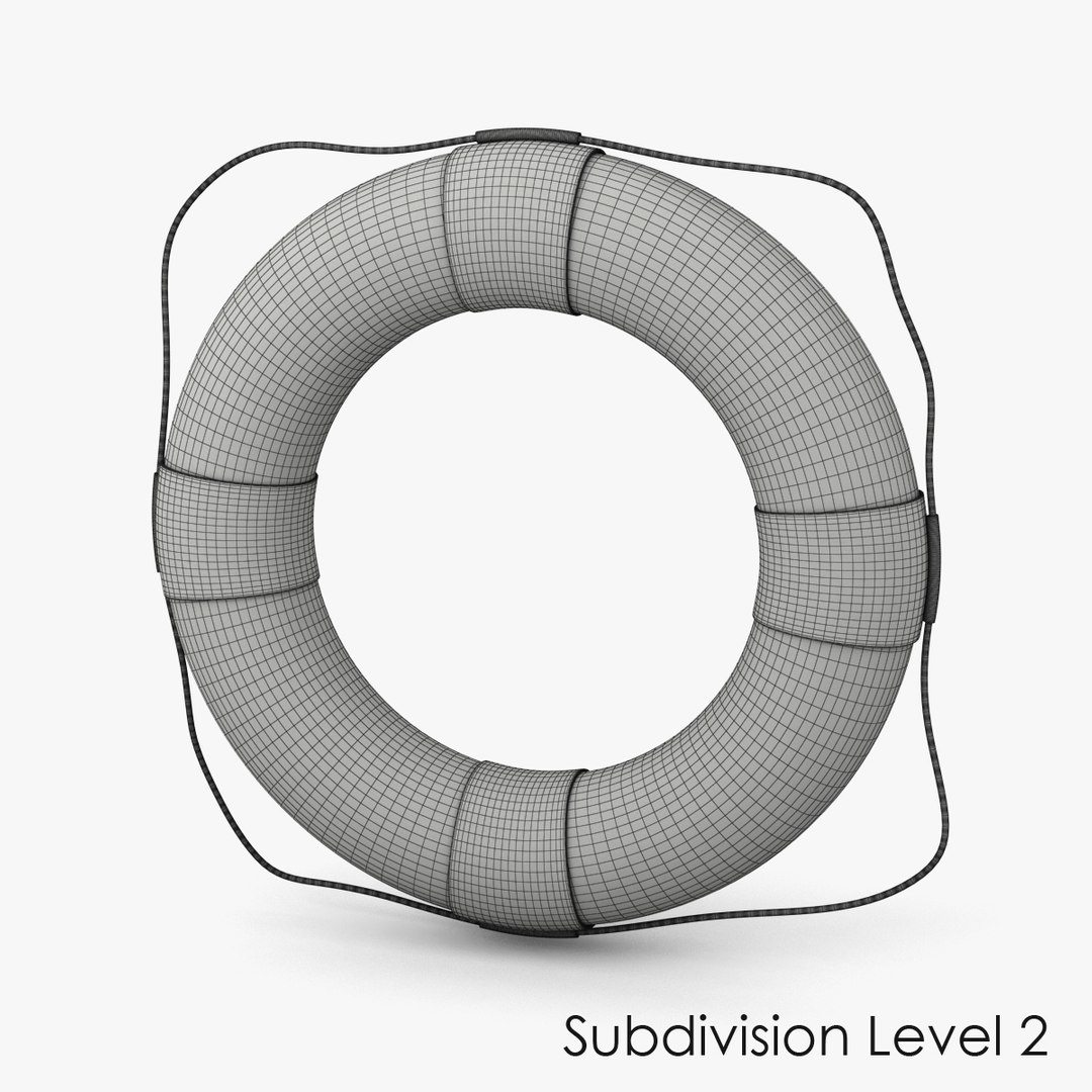 3d model of life buoy