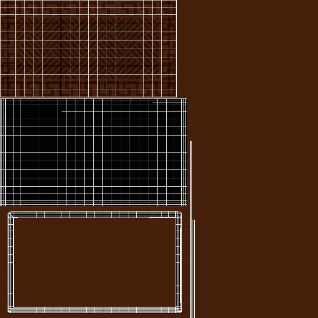 Meander Grey Rectangular Door Mats Fur Model - TurboSquid 2137101