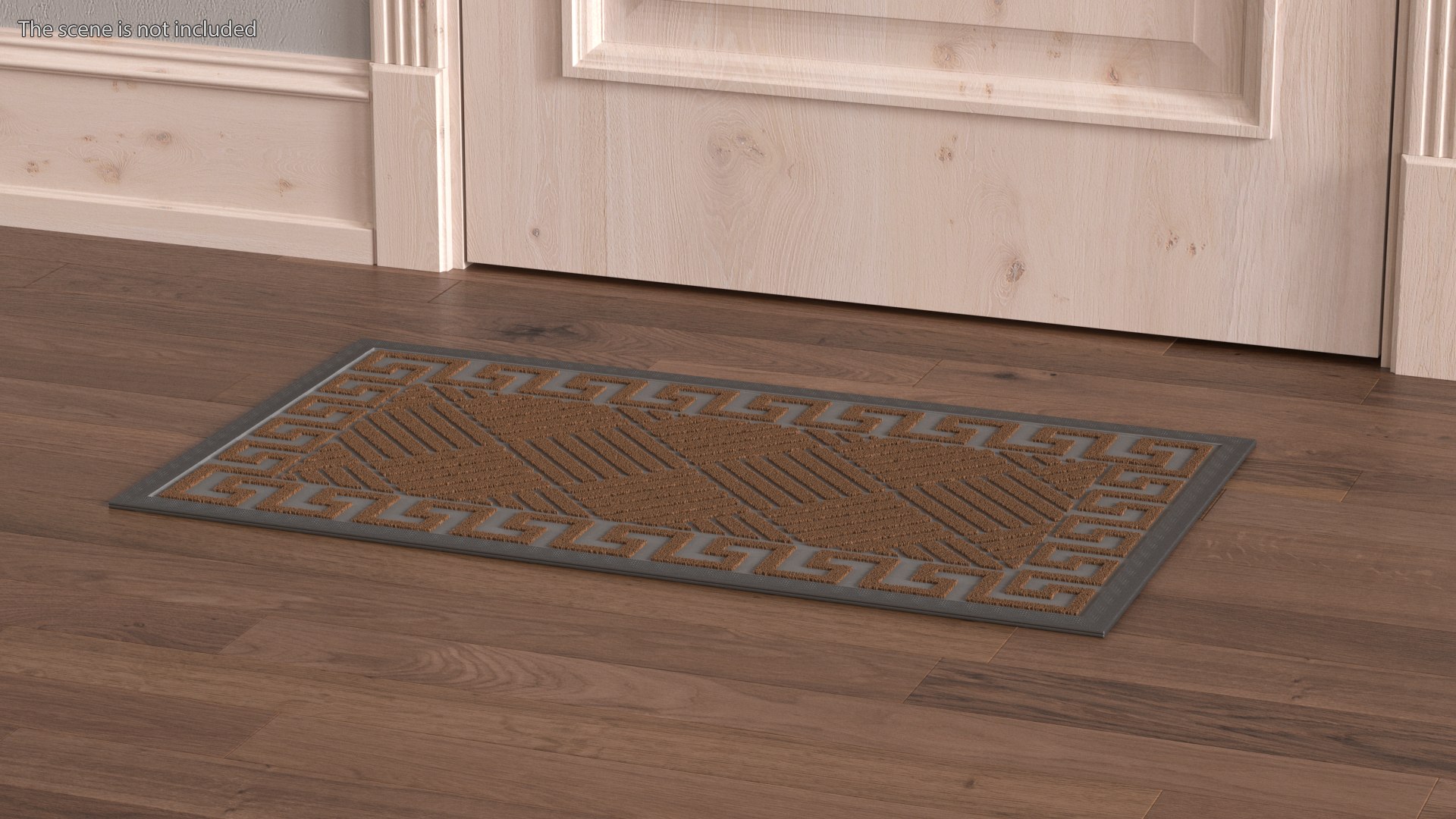 Meander Grey Rectangular Door Mats Fur Model - TurboSquid 2137101
