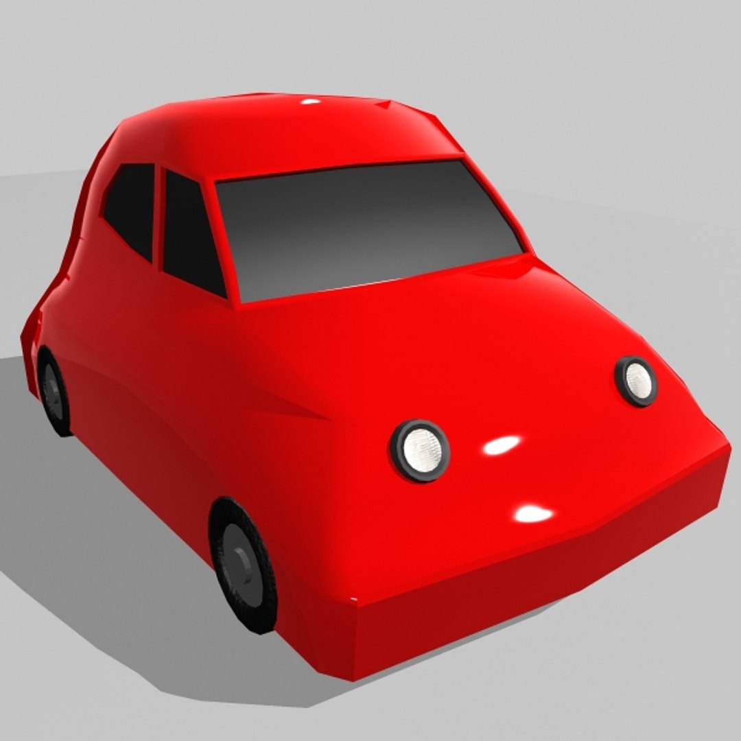 3D Cartoon Car Model - TurboSquid 1507901