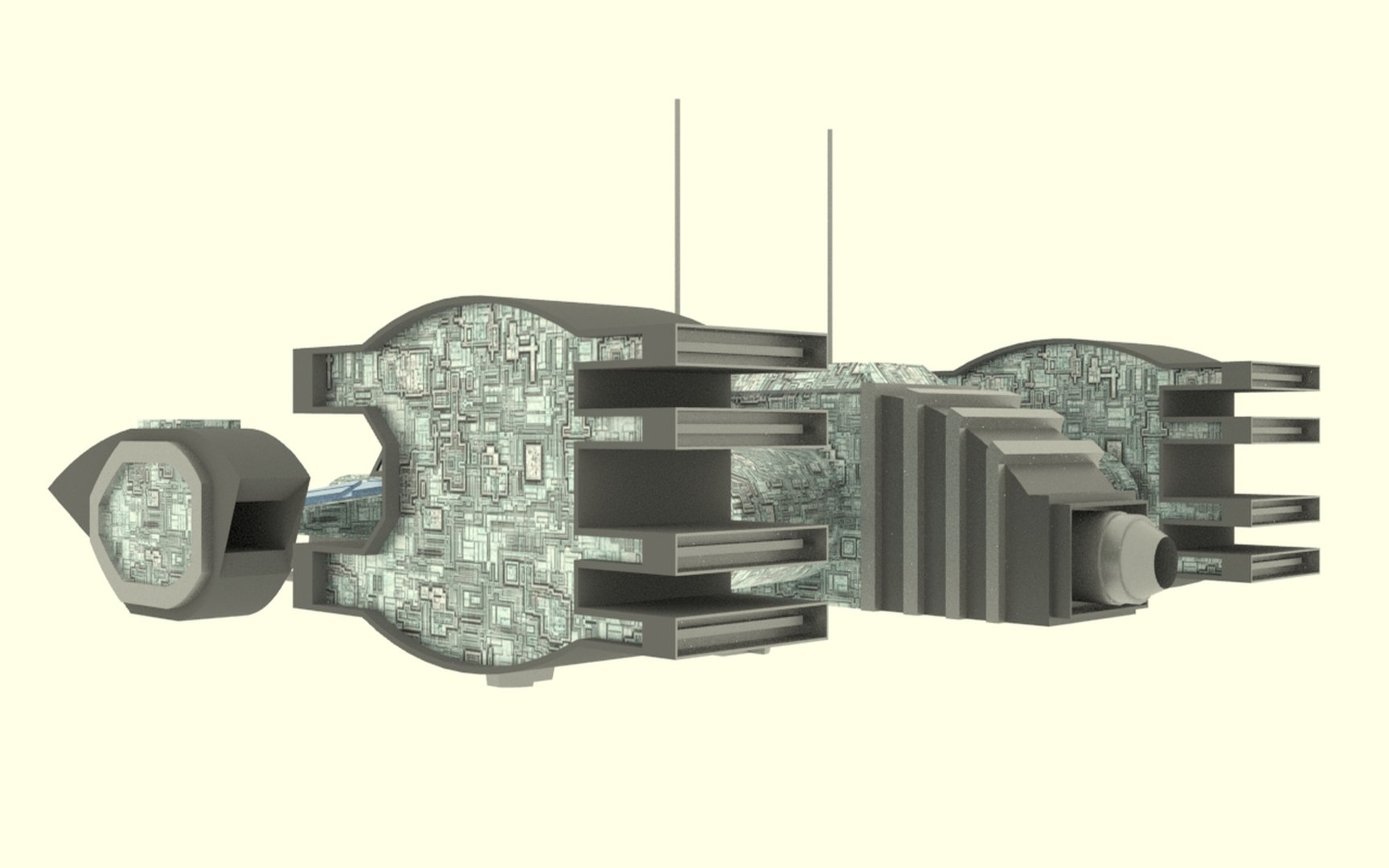 3D Mars - S500 Spaceship model - TurboSquid 1811605
