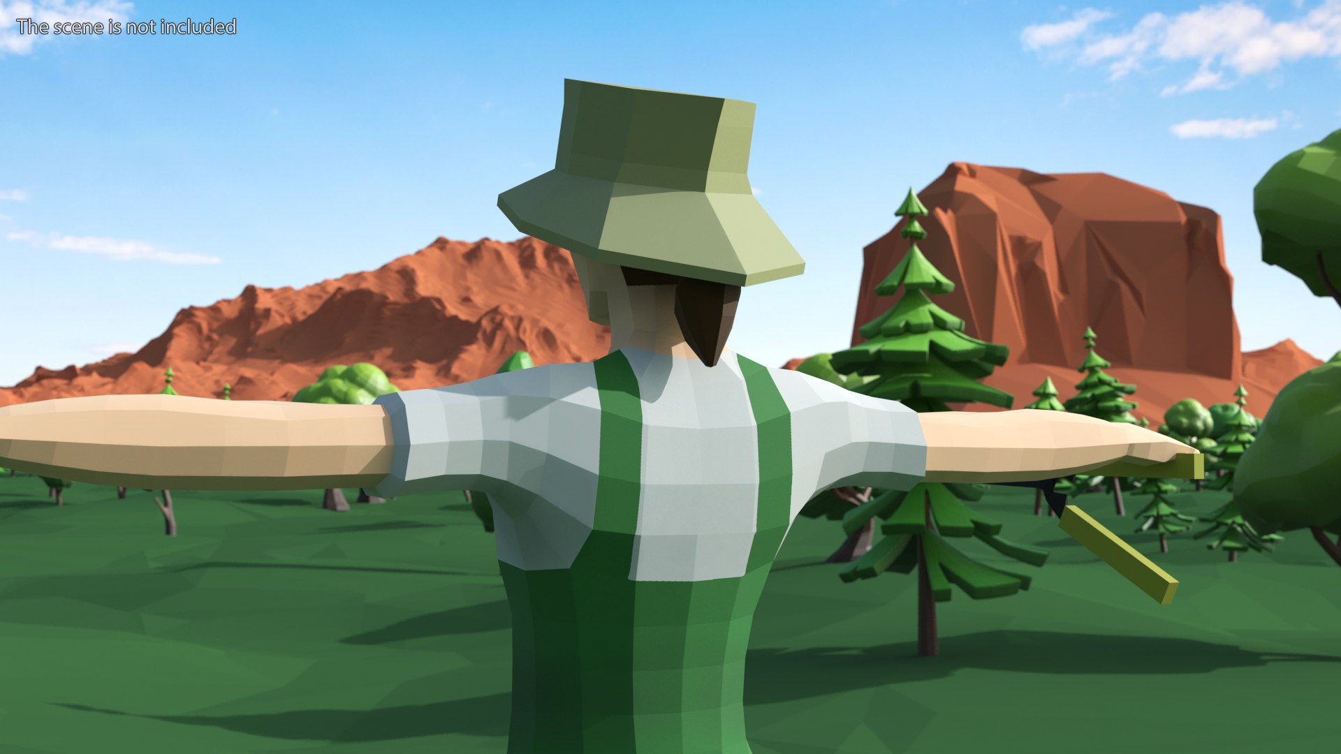 3D Gardener Low Poly Rigged For Cinema 4D Model - TurboSquid 2191802