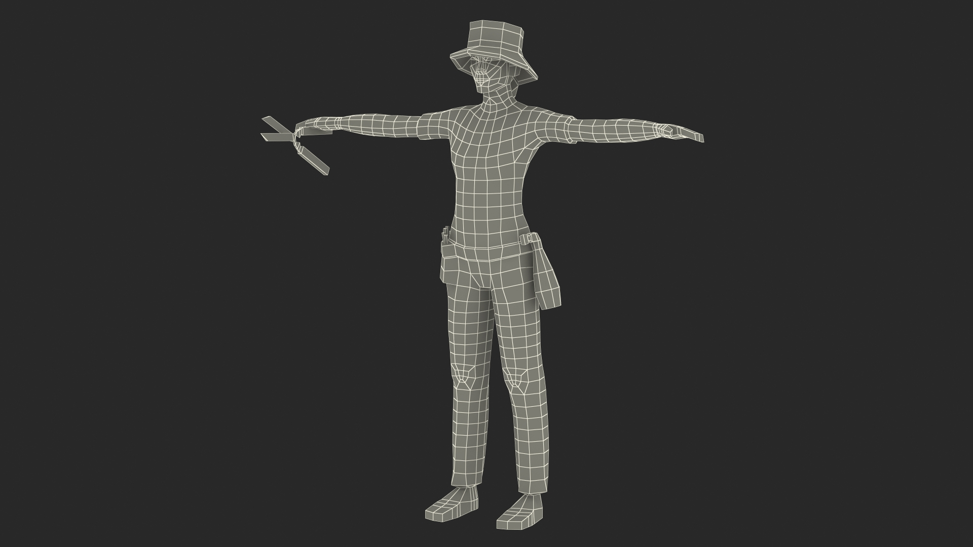 3D Gardener Low Poly Rigged For Cinema 4D Model - TurboSquid 2191802