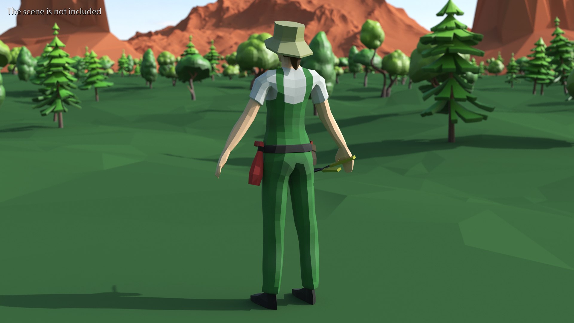 3D Gardener Low Poly Rigged For Cinema 4D Model - TurboSquid 2191802