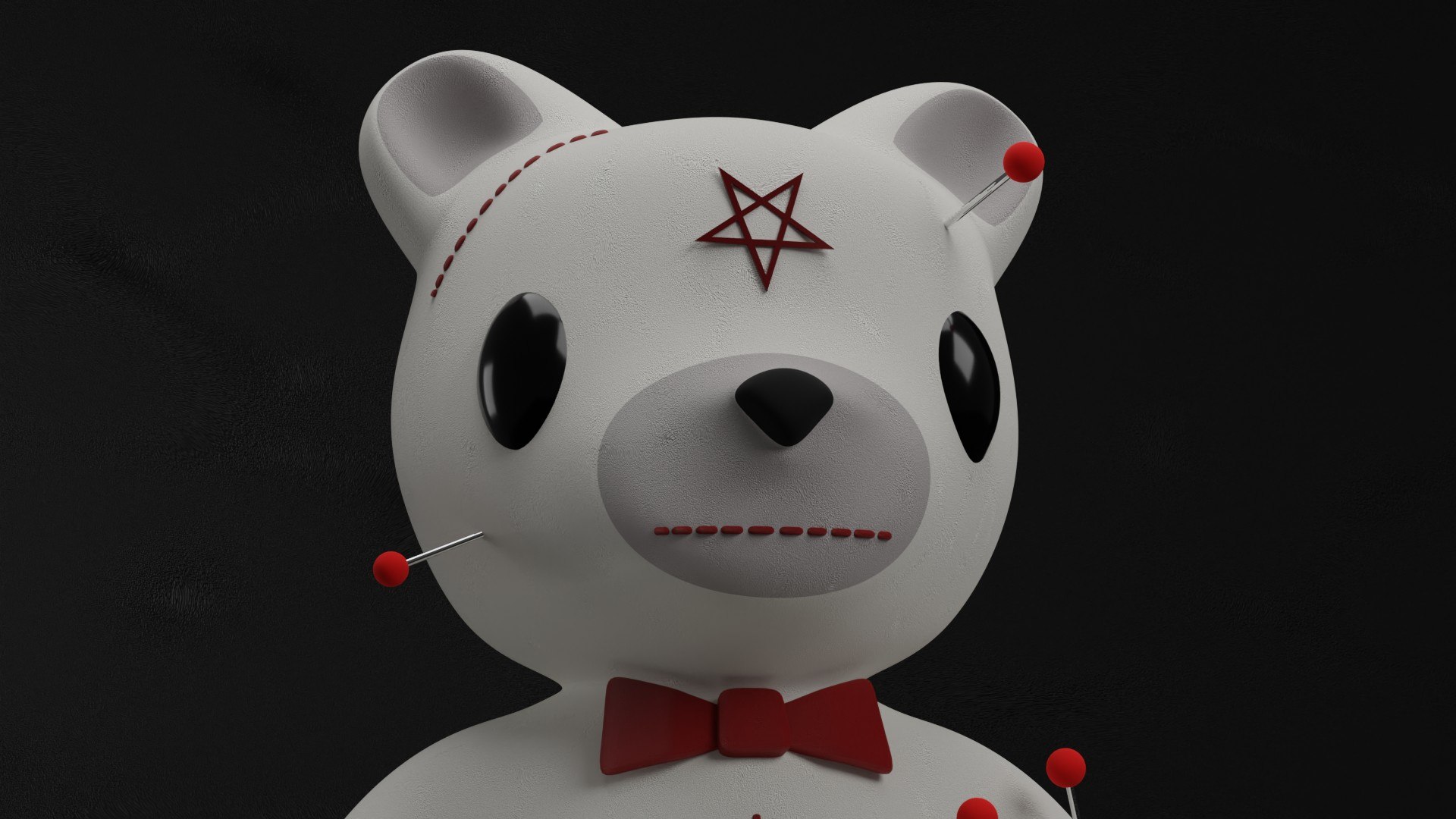3D Cursed Teddy Bear - TurboSquid 1967996