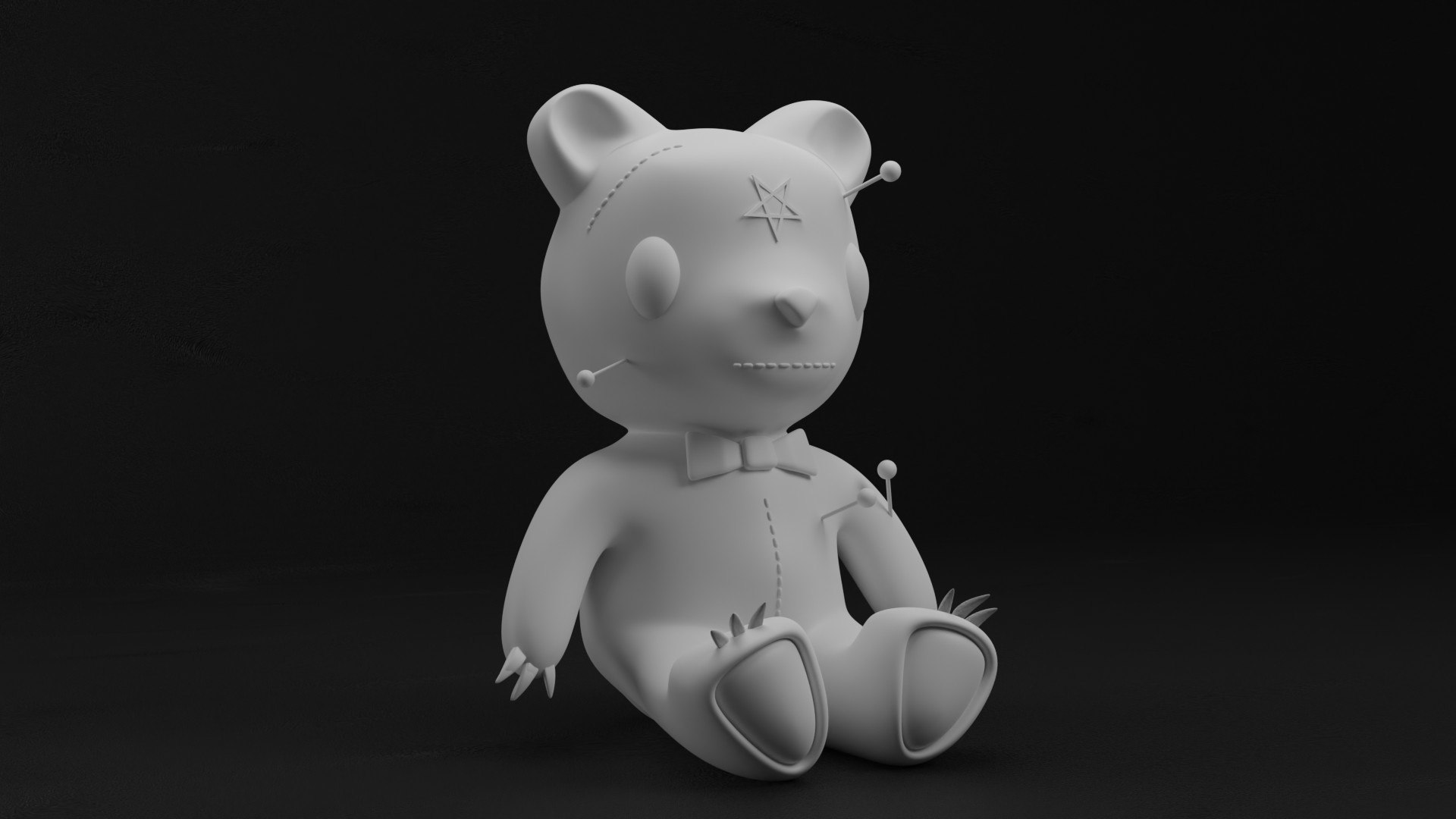 3D Cursed Teddy Bear - TurboSquid 1967996
