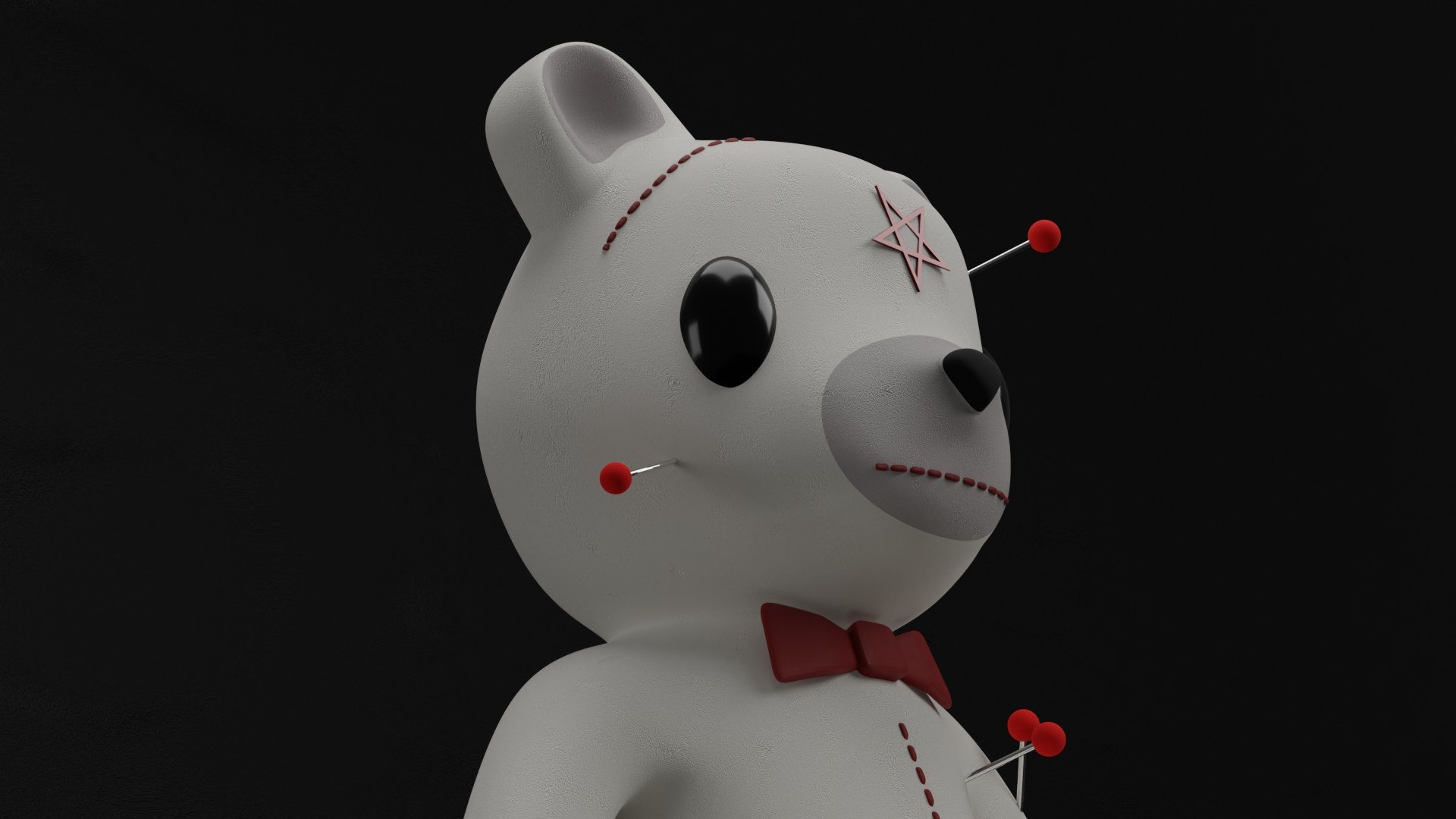 3D Cursed Teddy Bear - TurboSquid 1967996