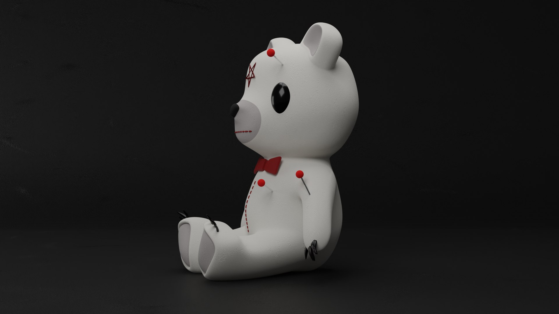3D Cursed Teddy Bear - TurboSquid 1967996