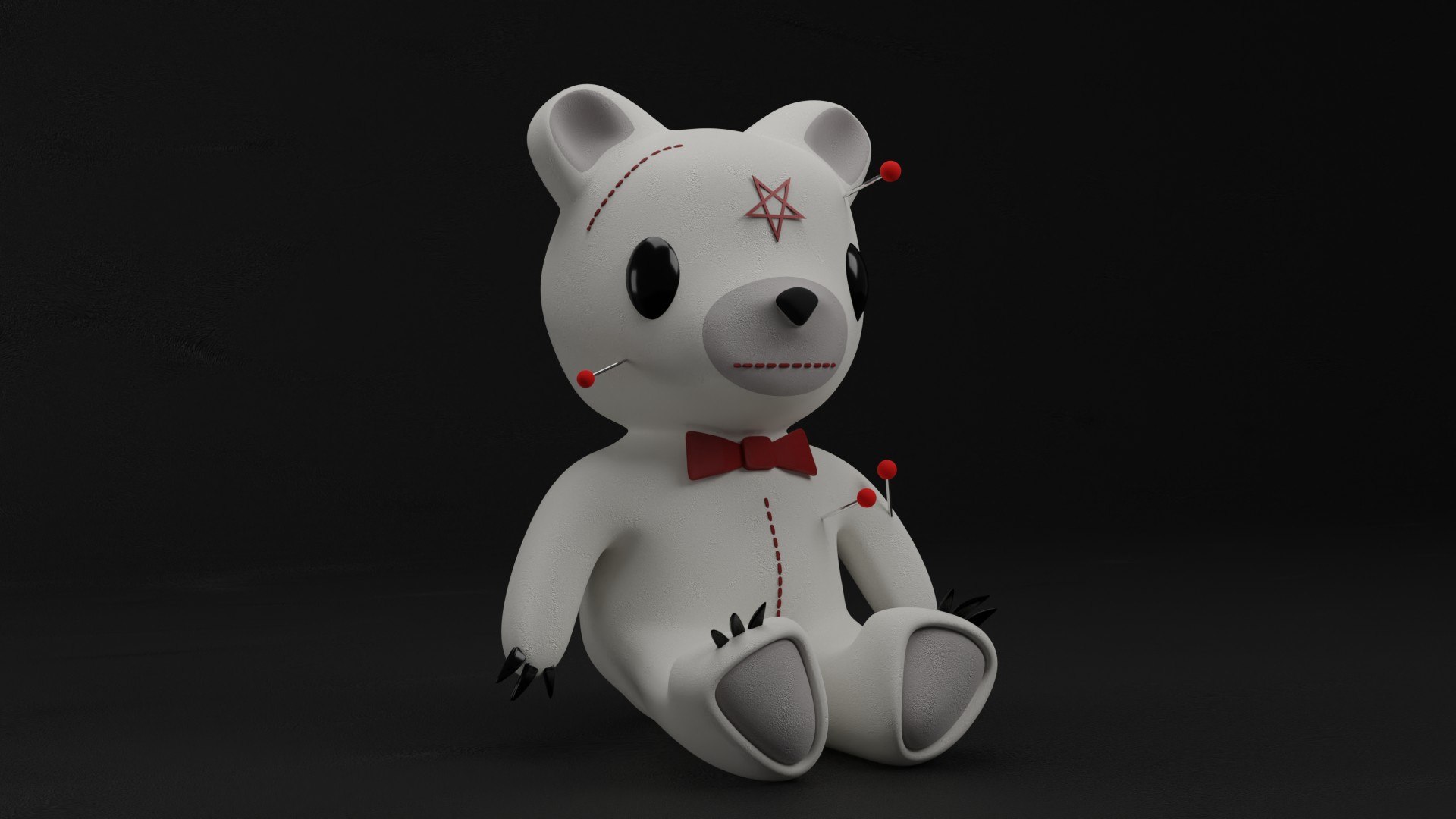 3D Cursed Teddy Bear - TurboSquid 1967996