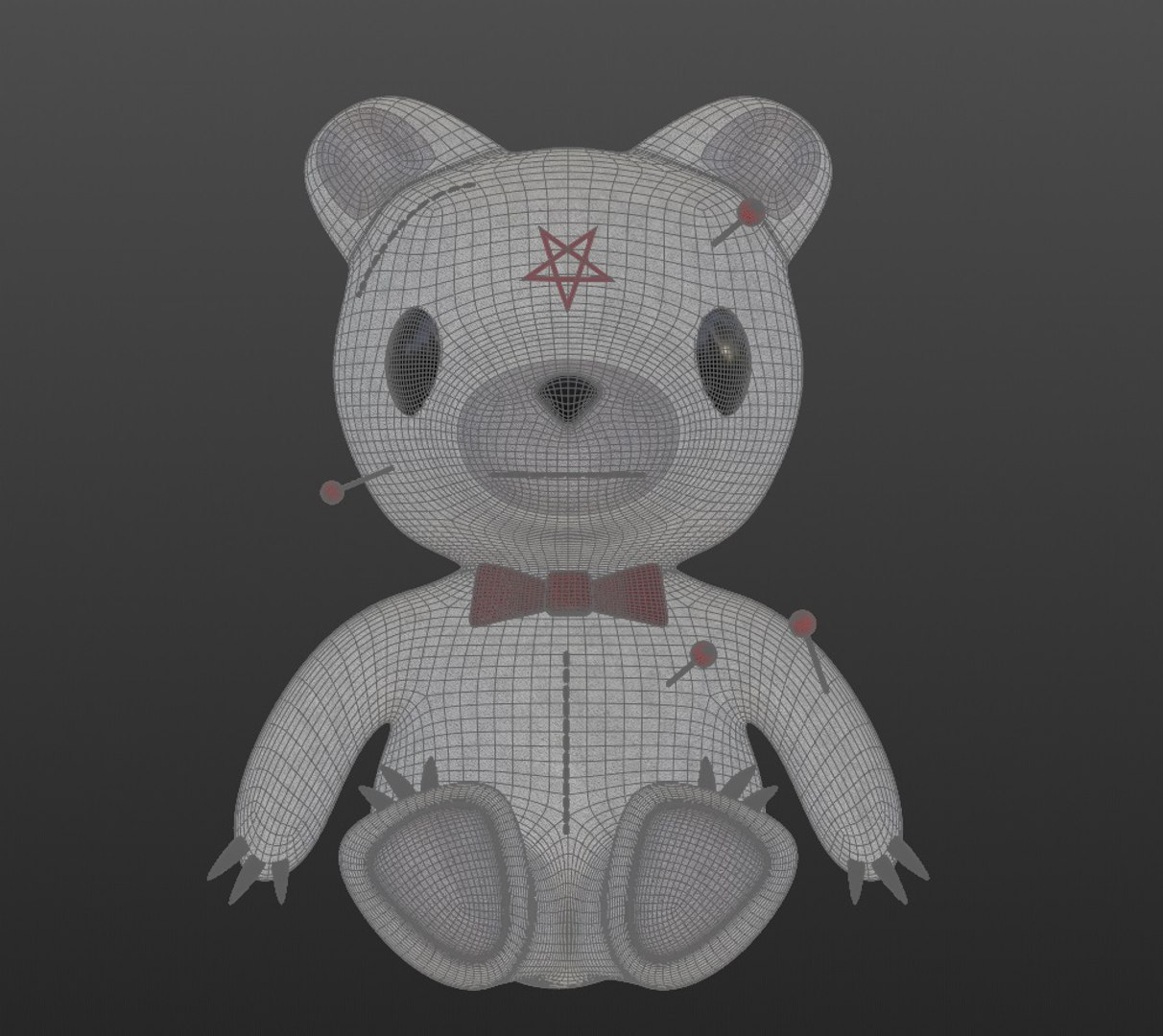 3D Cursed Teddy Bear - TurboSquid 1967996