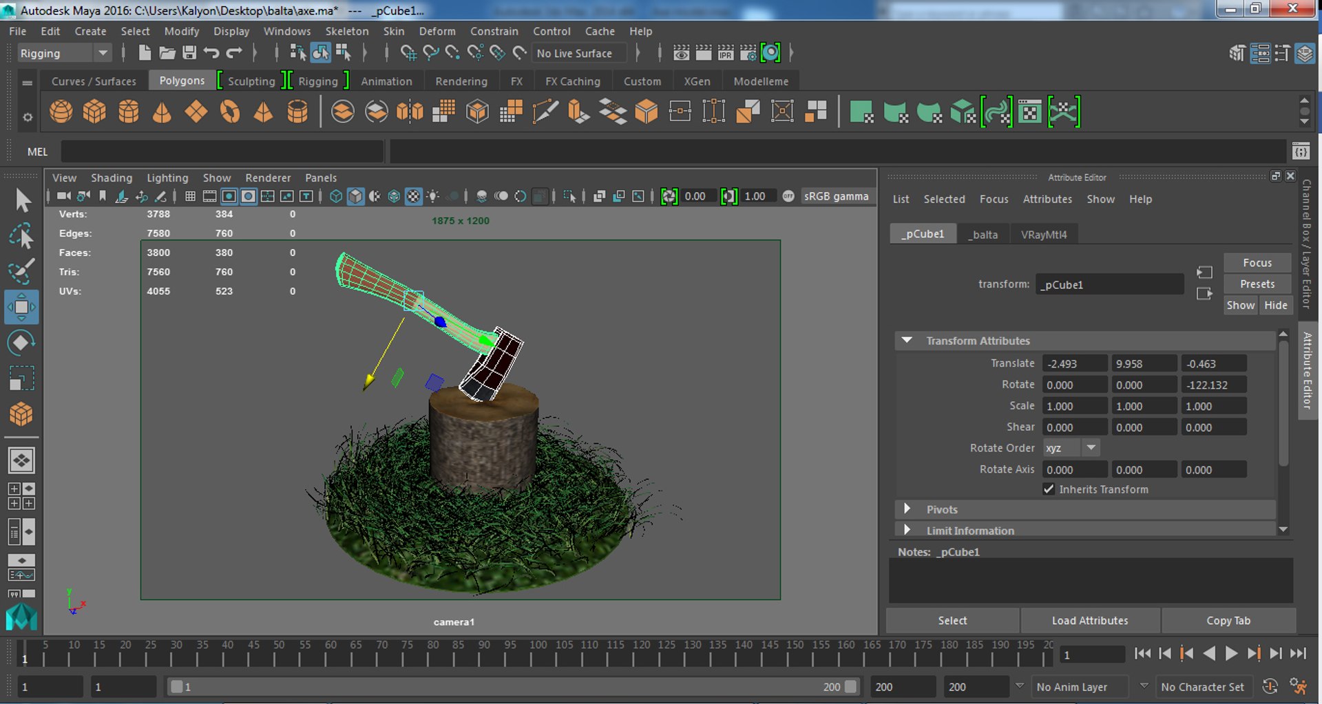 Axe Ax 3d Max