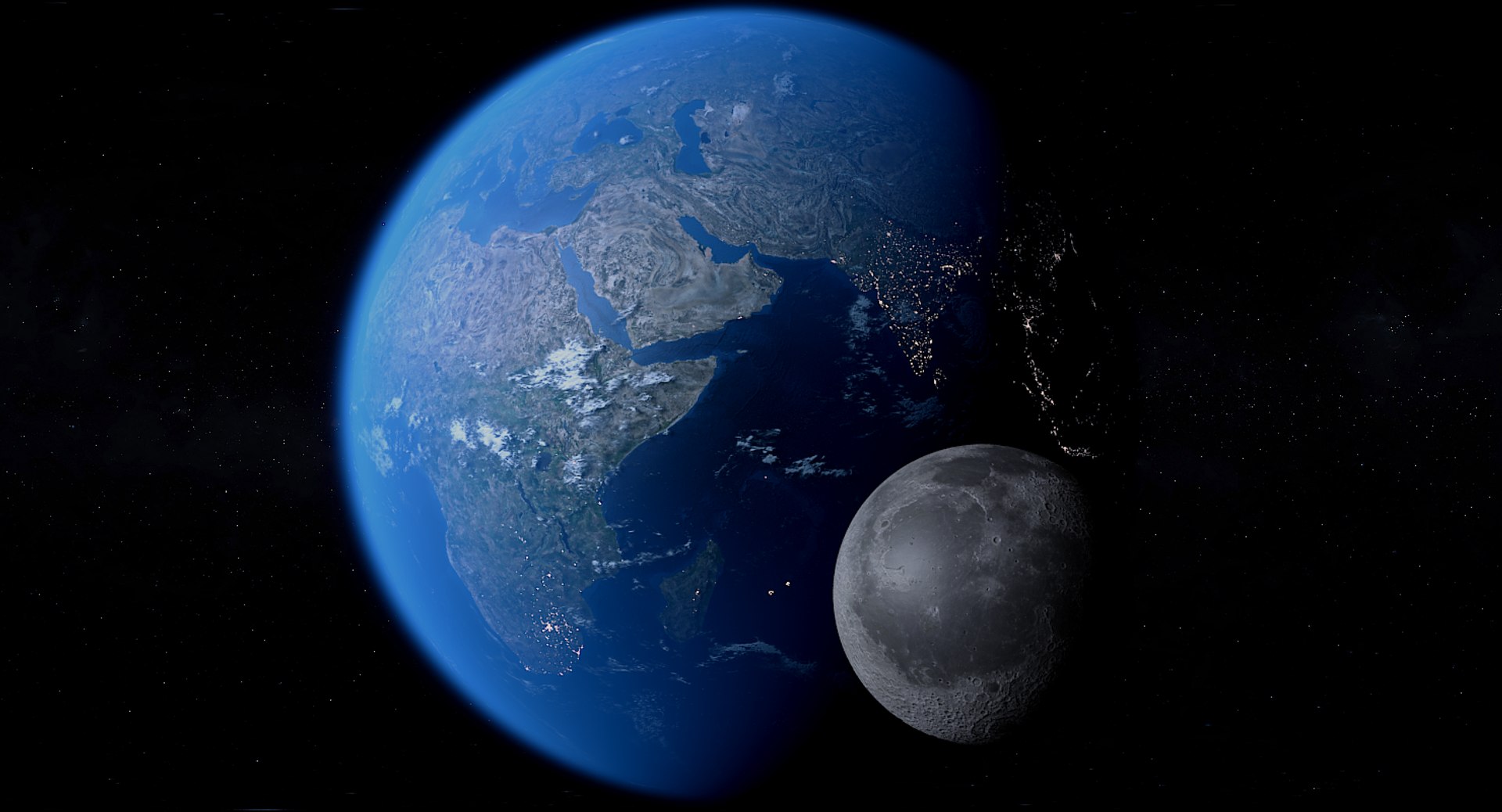 Realistic Earth Moon Photorealistic 3D - TurboSquid 1297859
