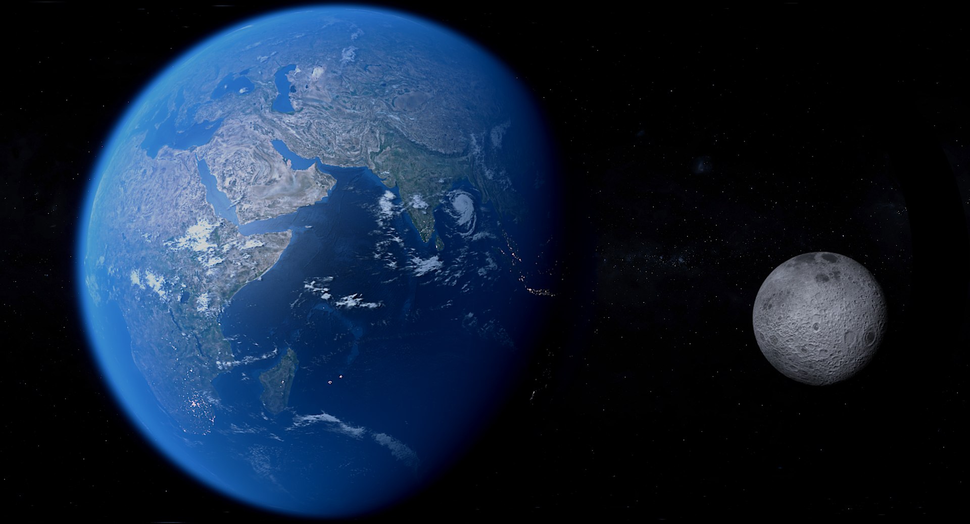 Realistic earth moon photorealistic 3D - TurboSquid 1297859