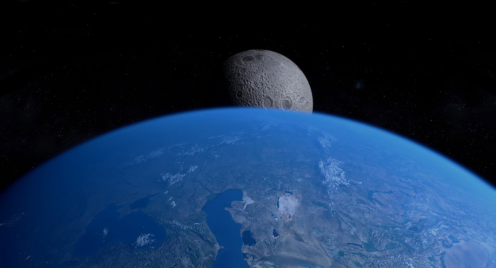 Realistic earth moon photorealistic 3D - TurboSquid 1297859