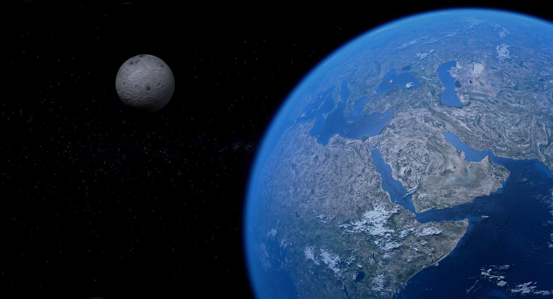 Realistic earth moon photorealistic 3D - TurboSquid 1297859
