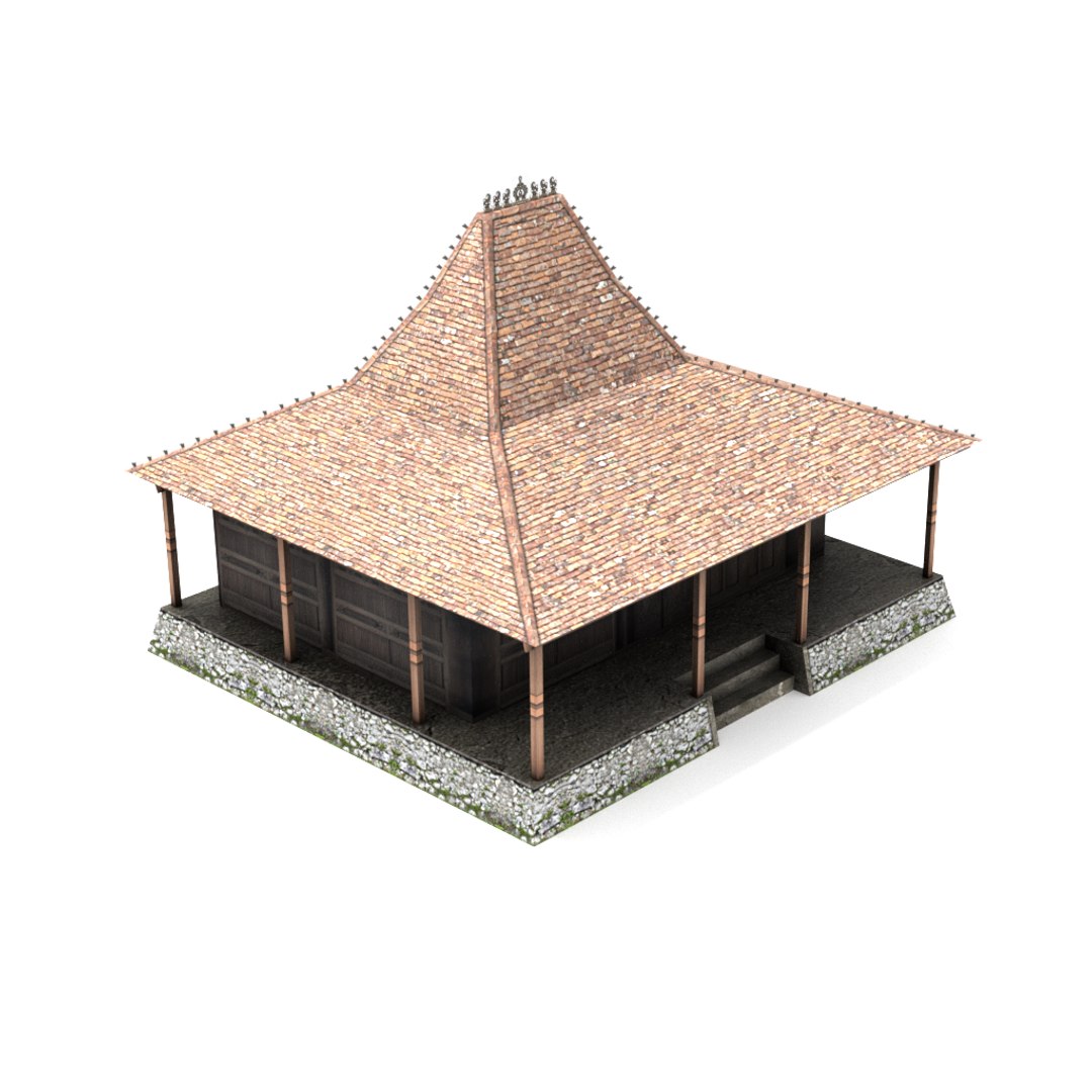 3D Joglo House | 1144617 | TurboSquid
