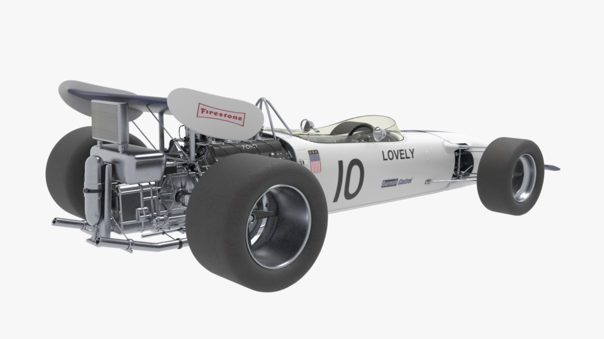 3D Lotus 49B Lovely - TurboSquid 2177185