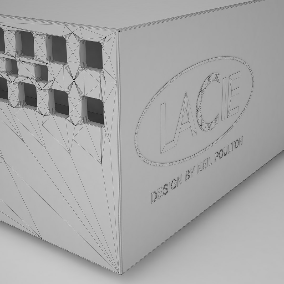 3d model lacie cloudbox 1tb