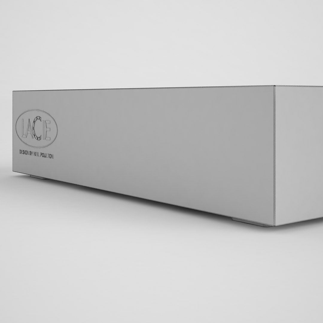 3d model lacie cloudbox 1tb