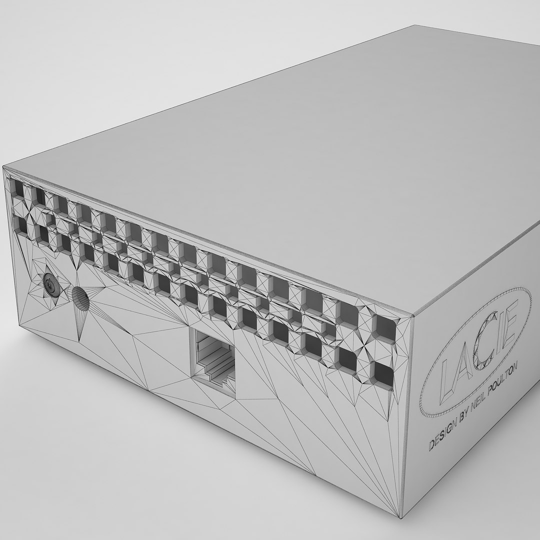 3d model lacie cloudbox 1tb