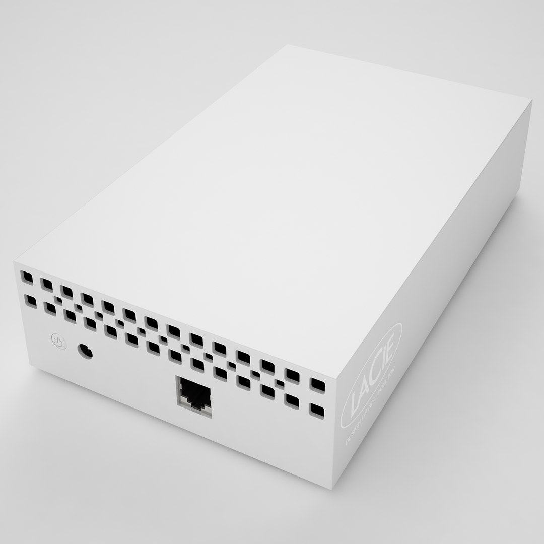 3d model lacie cloudbox 1tb