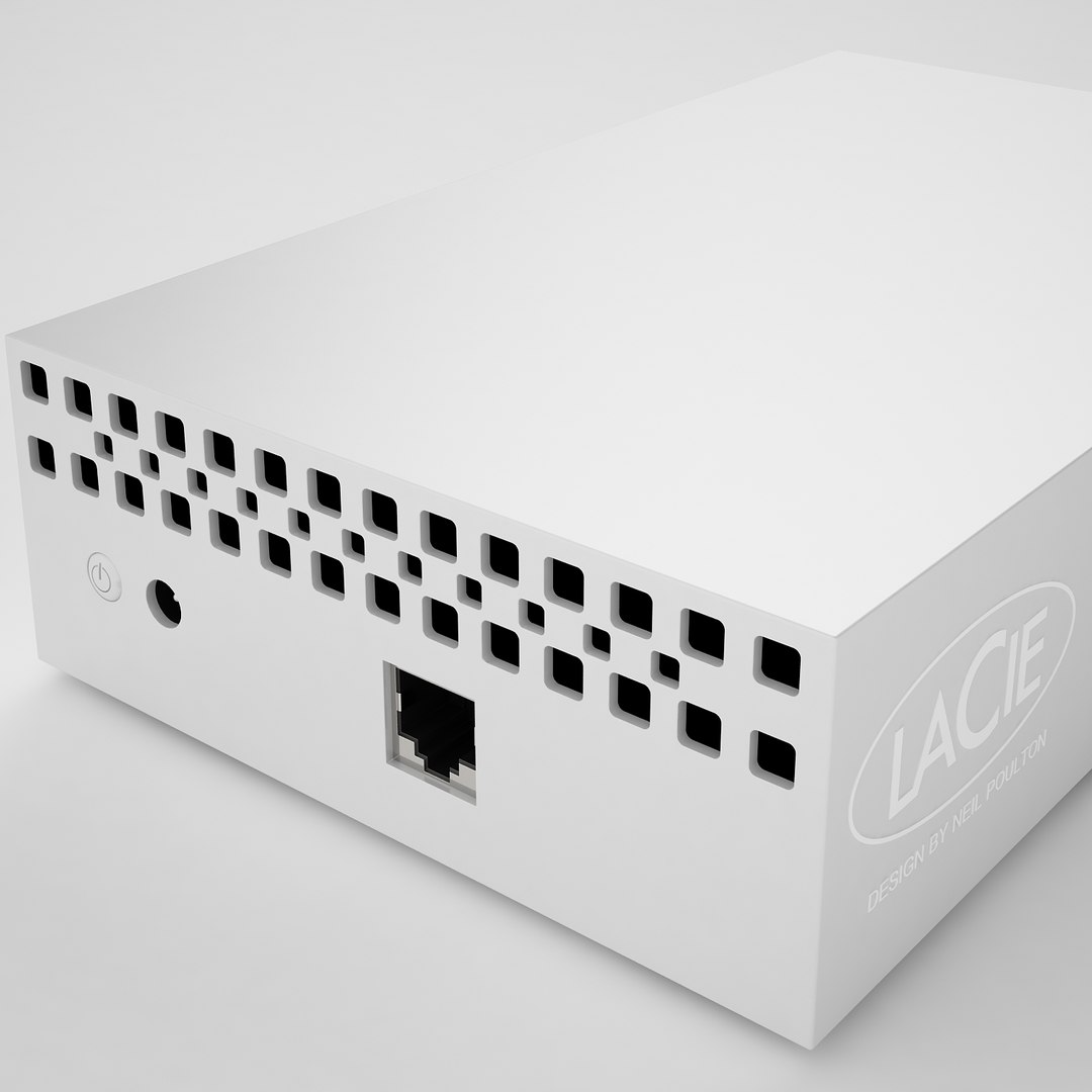 3d model lacie cloudbox 1tb