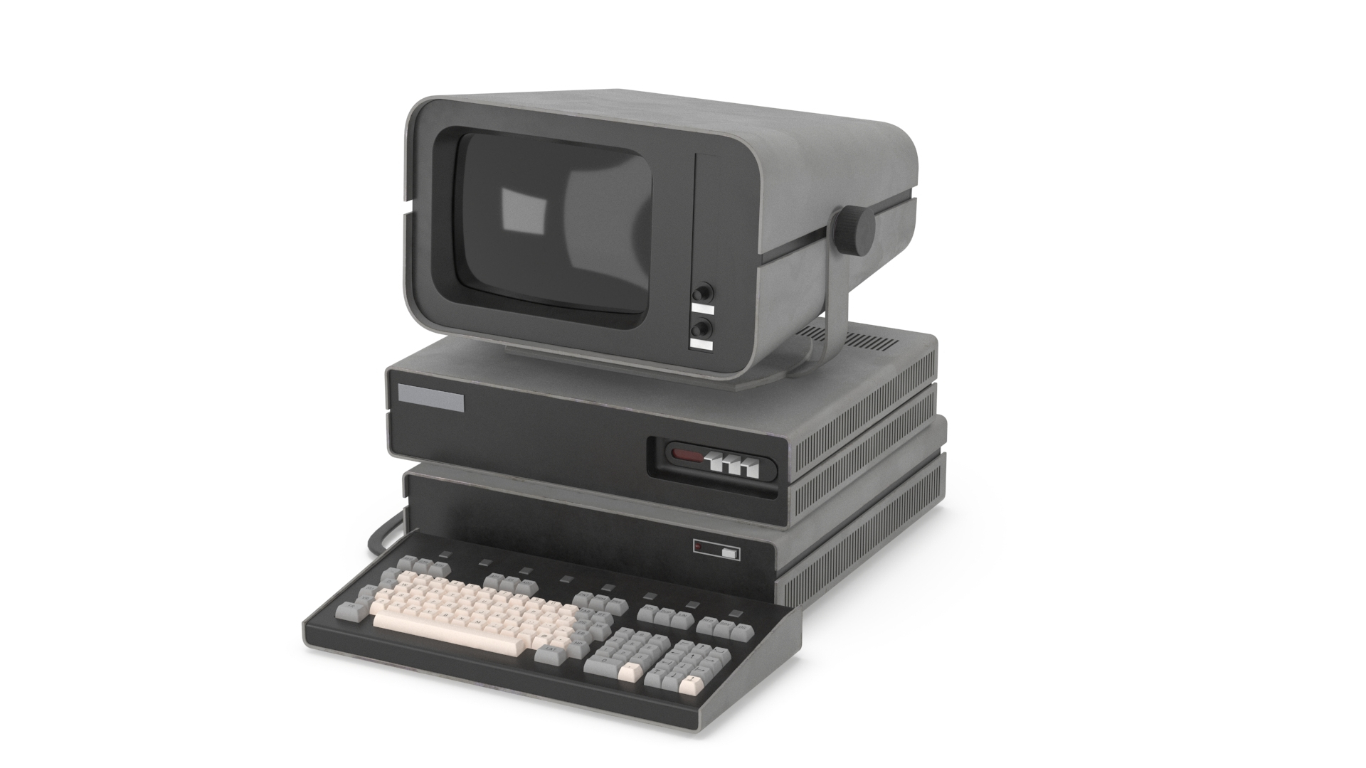 Retro Personal Computer Turned Off 3D Model - TurboSquid 2247324