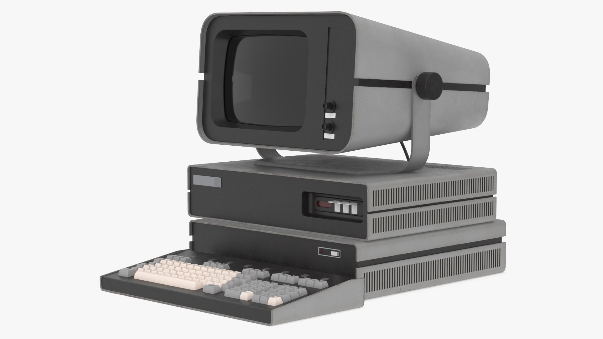 Retro Personal Computer Turned Off 3D Model - TurboSquid 2247324