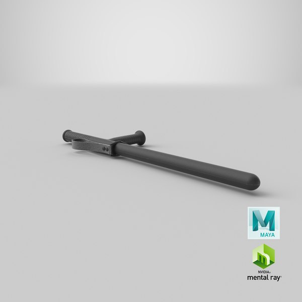 modelo 3d Bastón de policía clásico - TurboSquid 1839283