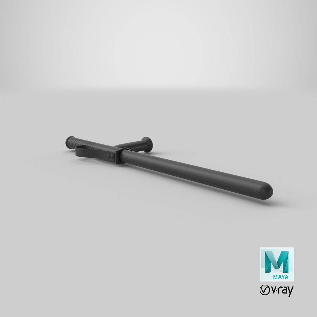 Classic Police Baton 3D model - TurboSquid 1839283