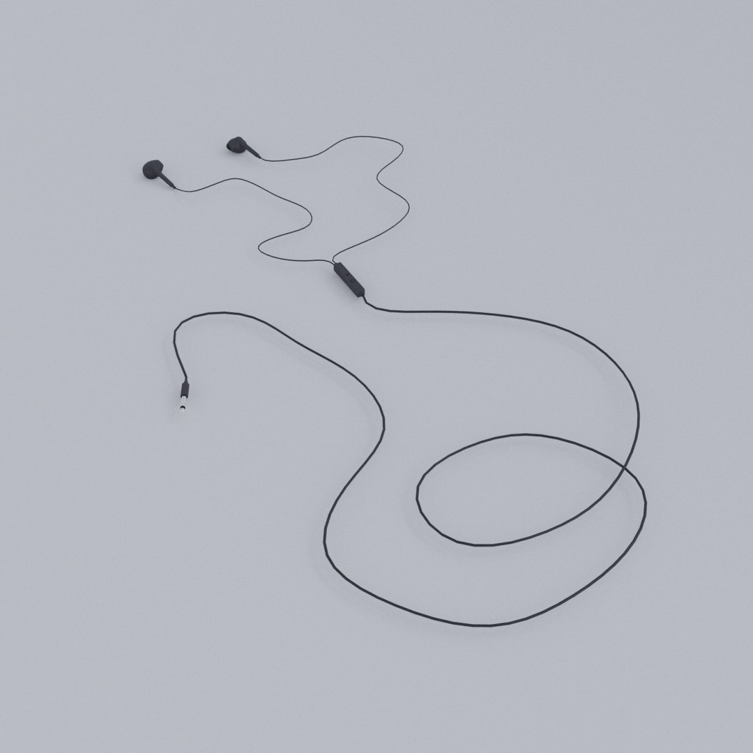 3D Model Headphone Wire - TurboSquid 2296413