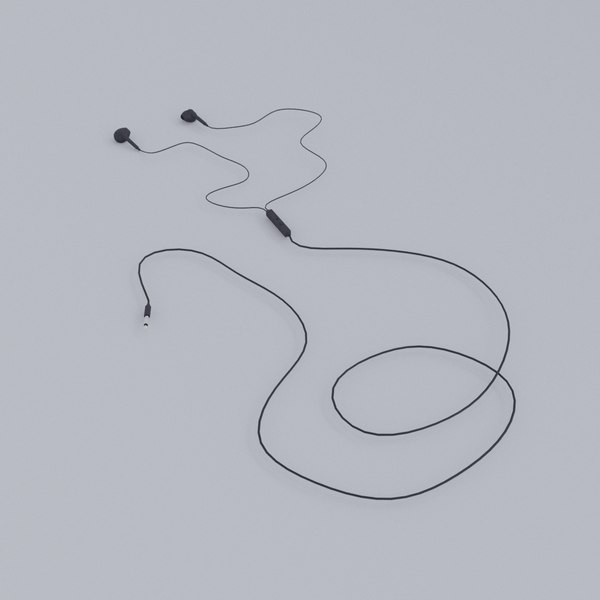 modelo 3d Cable de auriculares - TurboSquid 2296413