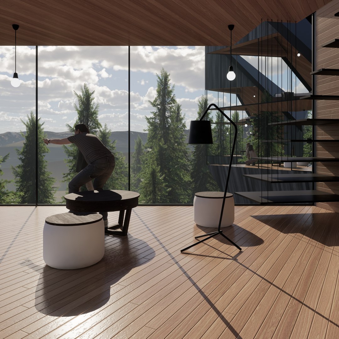 Modern Tree House 3D Model - TurboSquid 1436448
