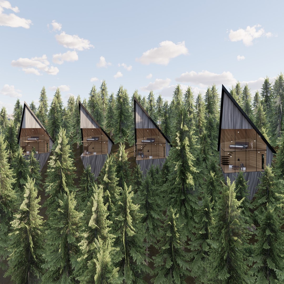 Modern Tree House 3D Model - TurboSquid 1436448