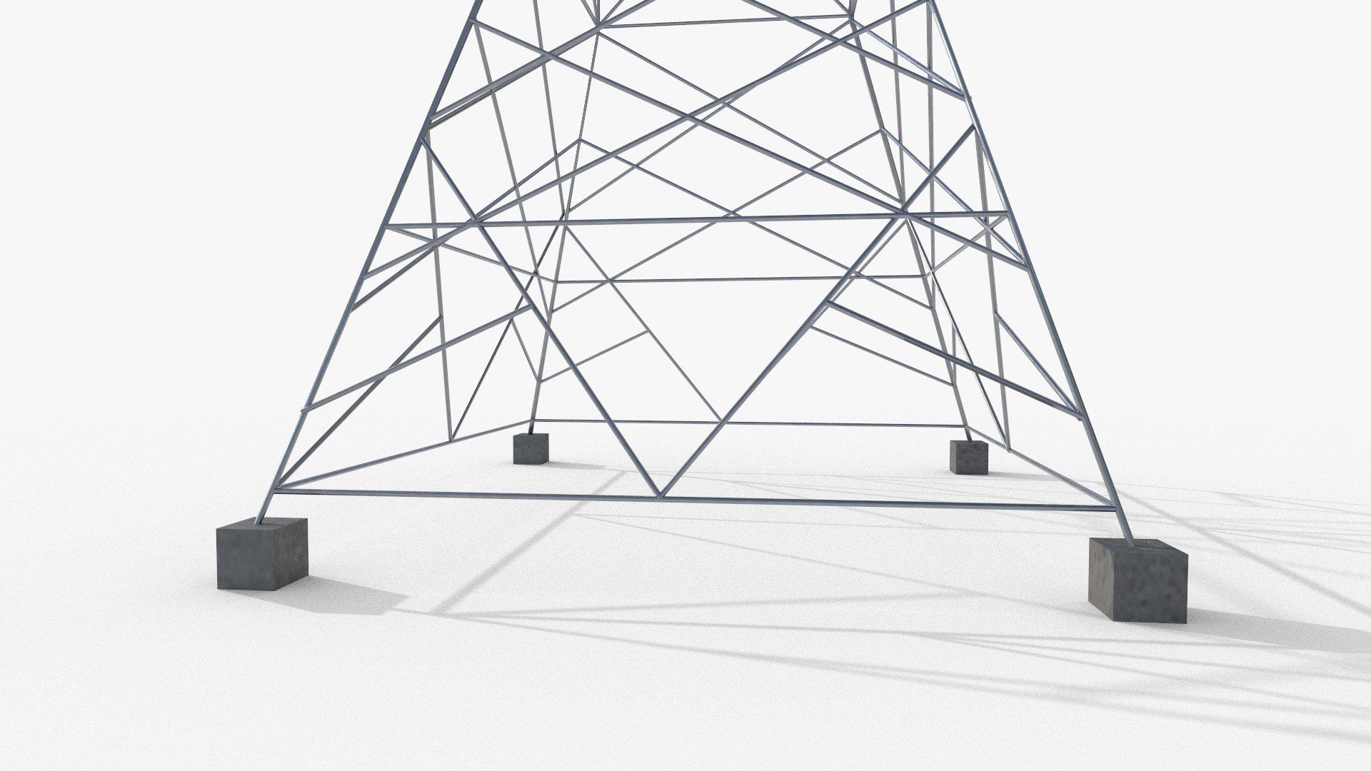 3D Powerline High Voltage Model - TurboSquid 1856471