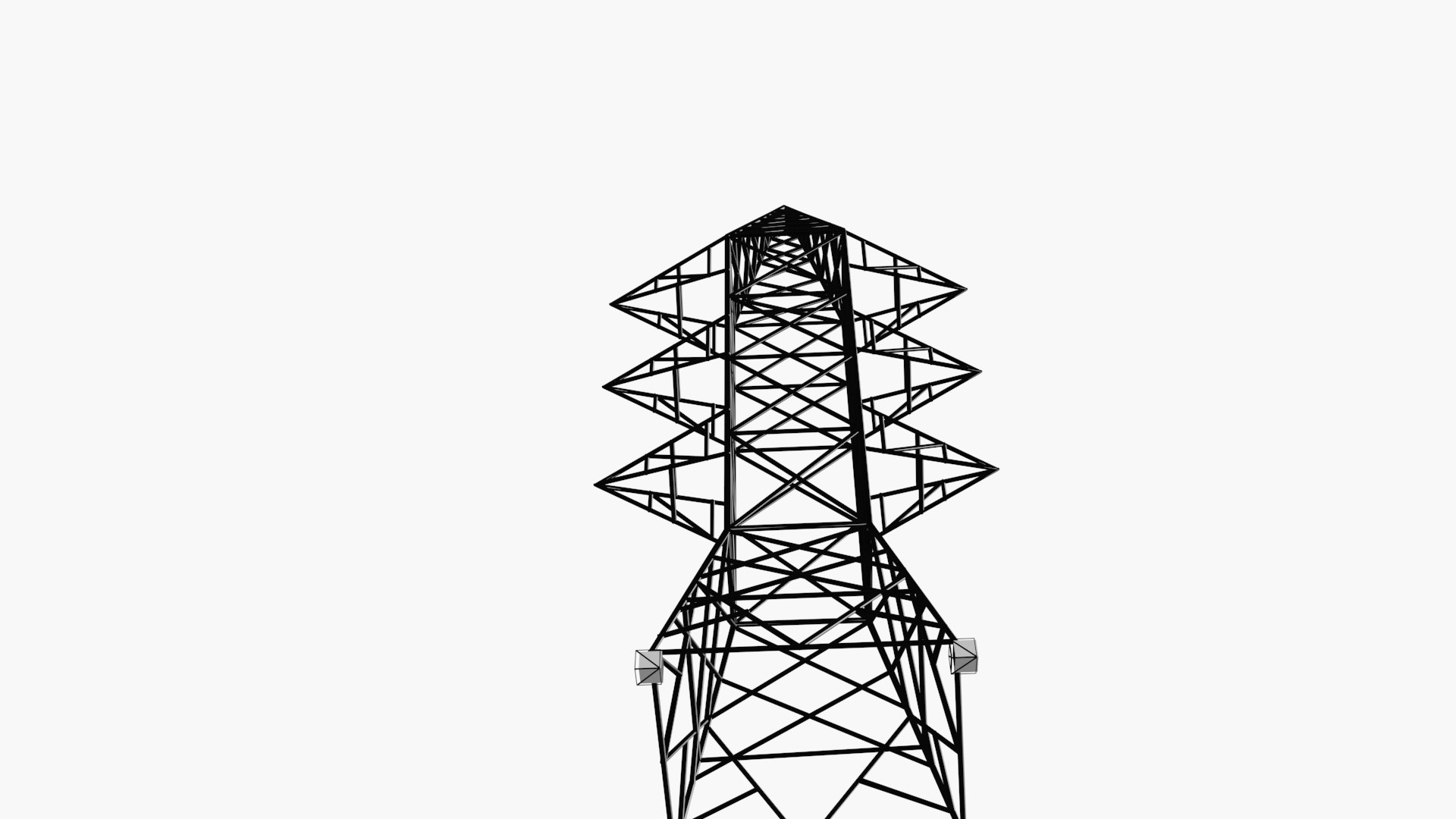 3D Powerline High Voltage Model - TurboSquid 1856471