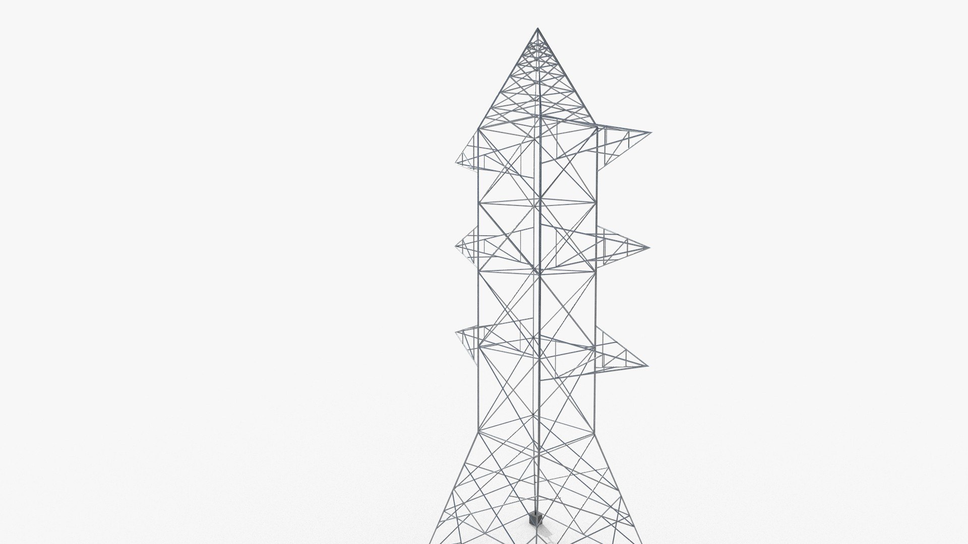 3D Powerline High Voltage Model - TurboSquid 1856471