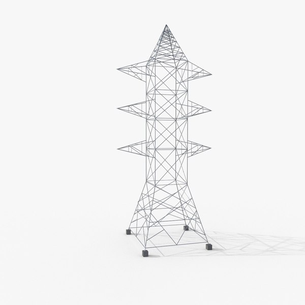 3D Powerline High Voltage model - TurboSquid 1856471